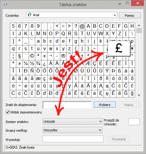 Jak wpisać znak funta (£)? – Pępek Internetu